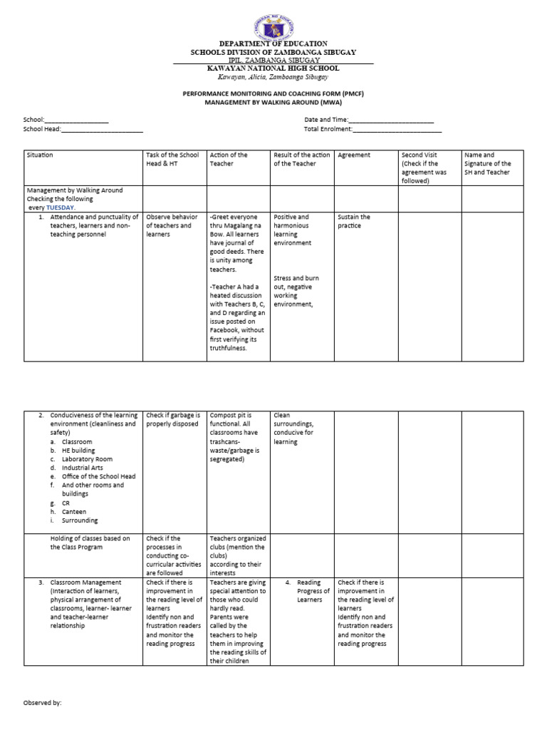 PMCF | PDF | Learning | Teachers