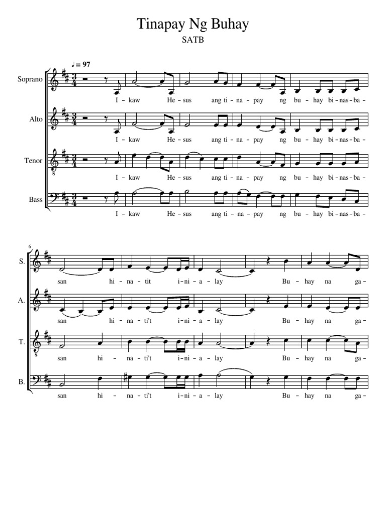 Tinapay NG Buhay SATB-2 | PDF