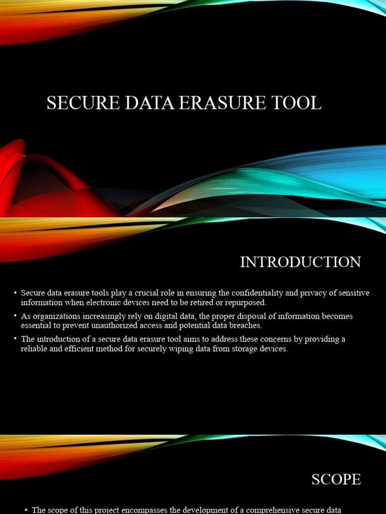 Secure Data Erasure Tool | PDF | Computer Security | Security