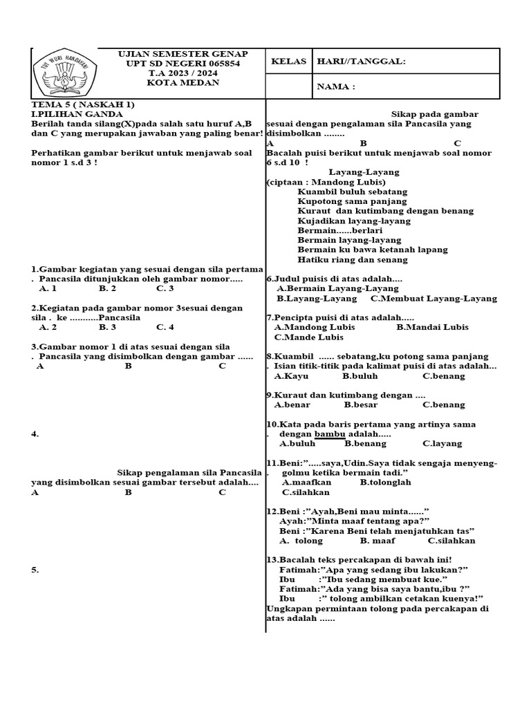 Soal Uji Teng SMR | PDF