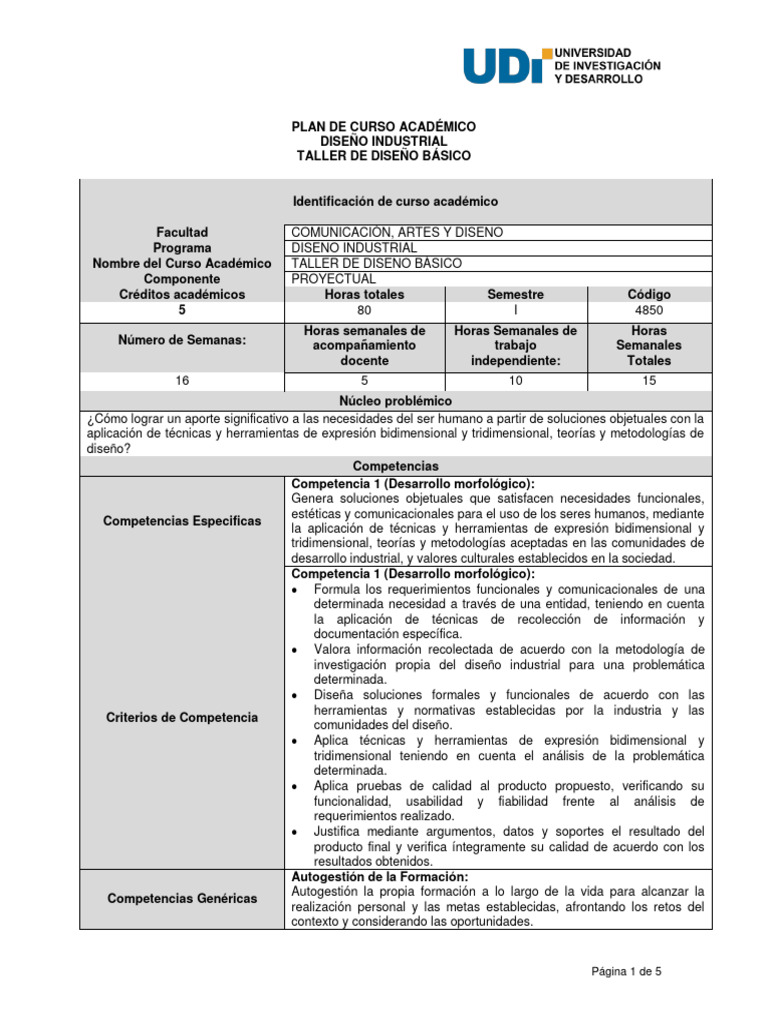 4850 Taller de Diseño Básico | PDF | Diseño | Calidad (comercial)