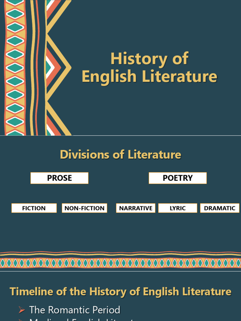 History of English Literature | PDF