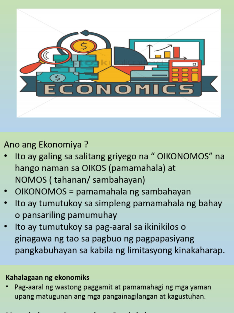 Ap 9 Konepto at Kahulugan NG Ekonomiks | PDF