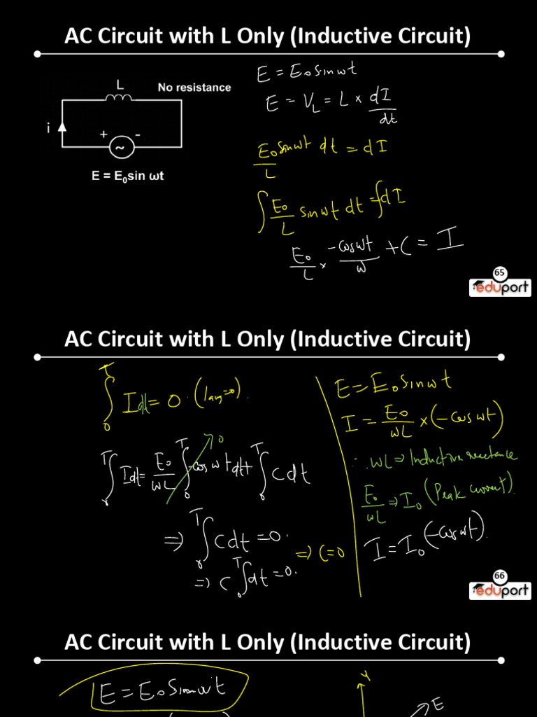 Inductive AC Circuit Basics | PDF | Inductor | Inductance