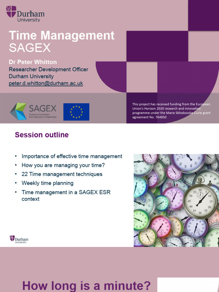 Time Management 2019 SAGEX | PDF