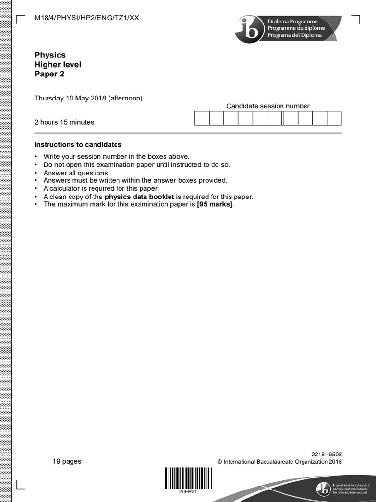 Ib Physics Paper 2 Practice | PDF