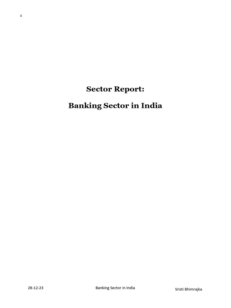 Banking Sector Report | PDF | Capital Requirement | Banks