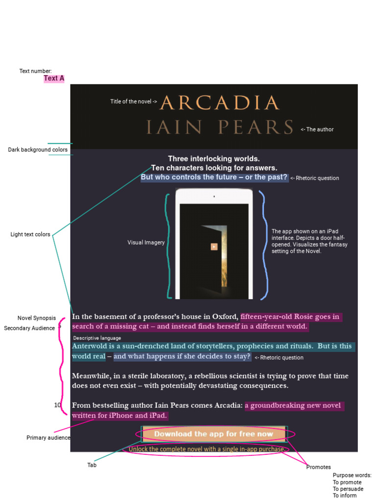 IB Enlgihs L&L Paper One Arcadia Analysis | PDF