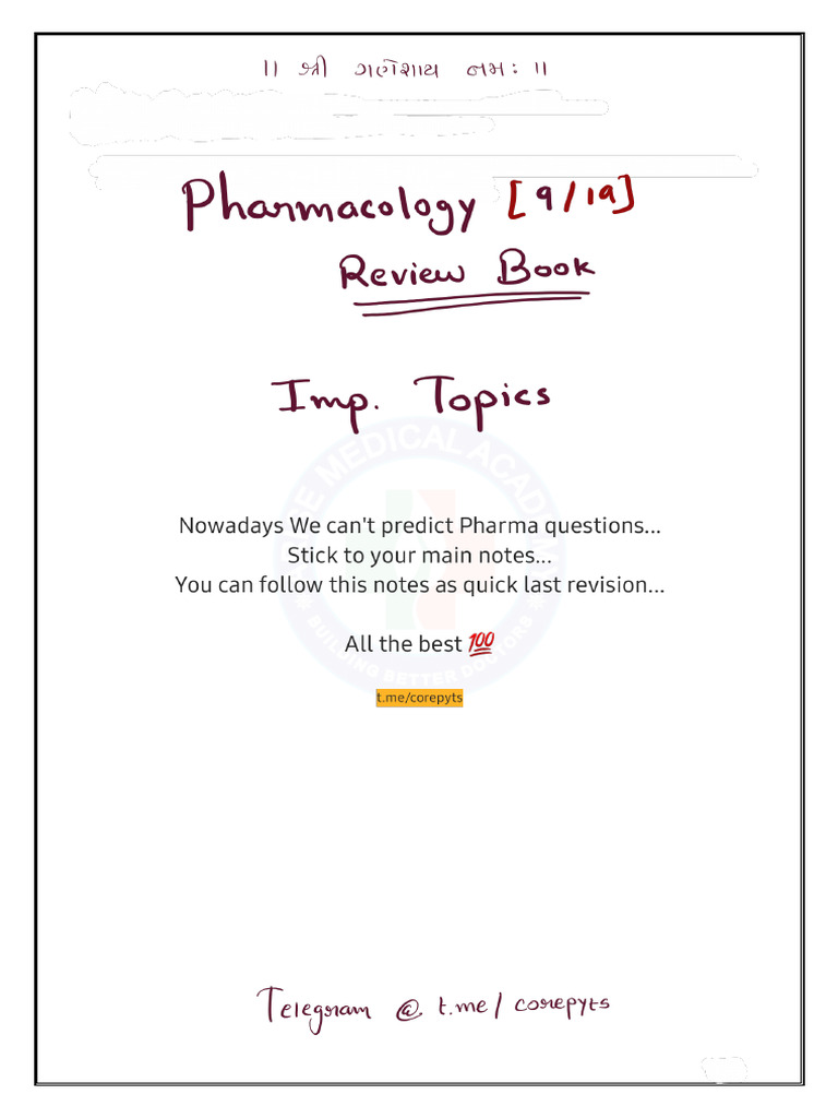 Core Pharma Last Revision | PDF | Phases Of Clinical Research | Insulin