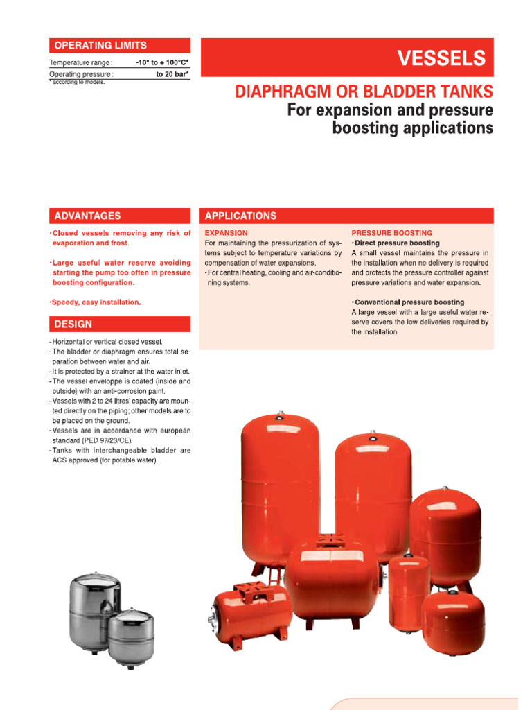 Diaphragm or Bladder Tanks | PDF