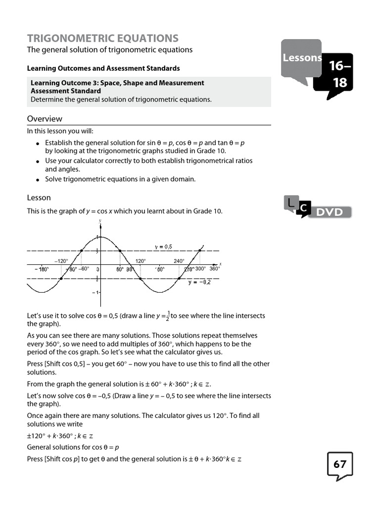 GR11 - Trig Equations (1) | PDF