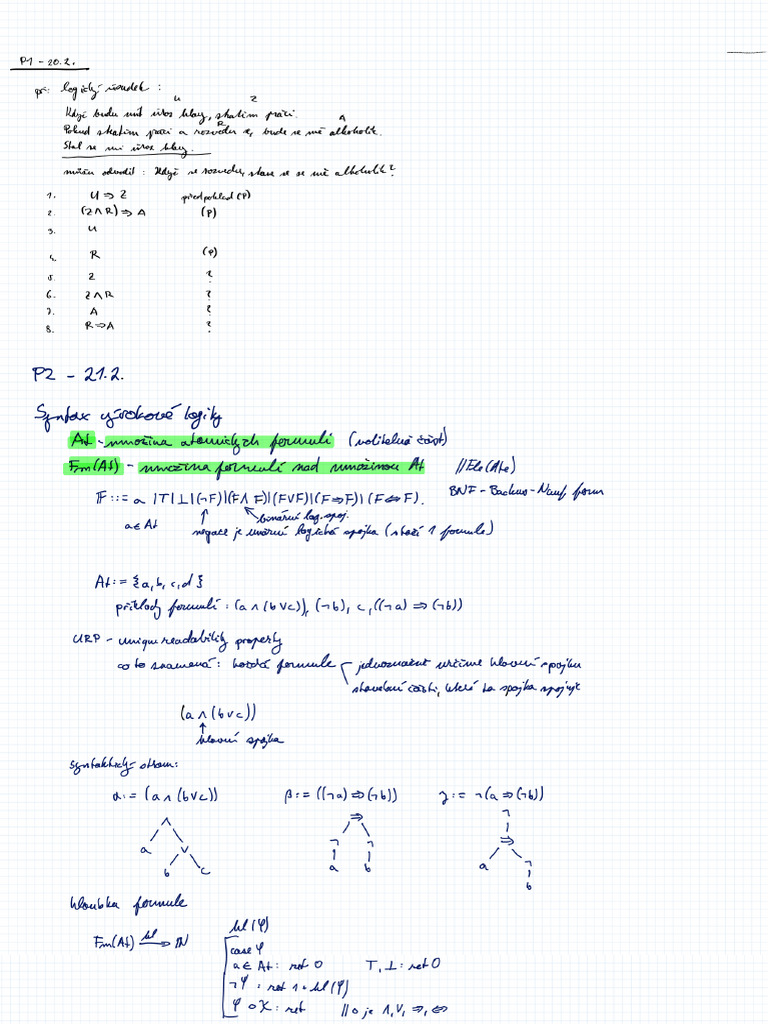 Prednasky Logika Final | PDF