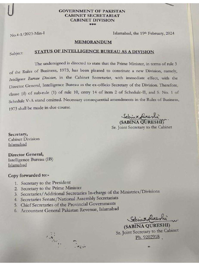 IB Notification | PDF