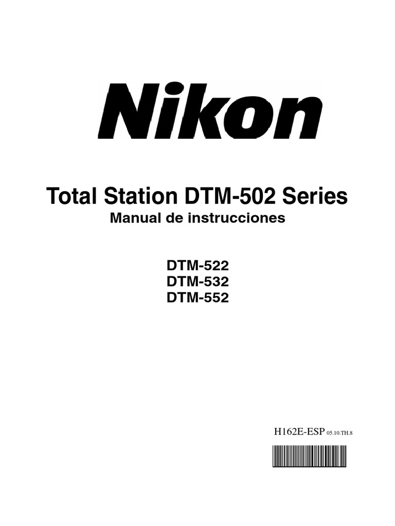 Manual Nikon DTM-522-532-552 | PDF | Radio | Periférico