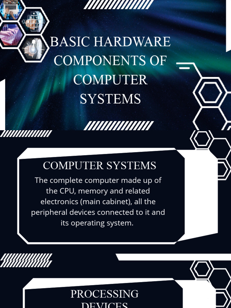 Basic Hardware Components of Computer Systems | PDF
