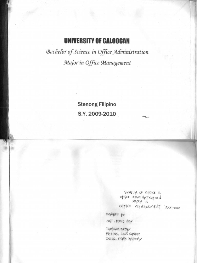 Stenong Filipino | PDF