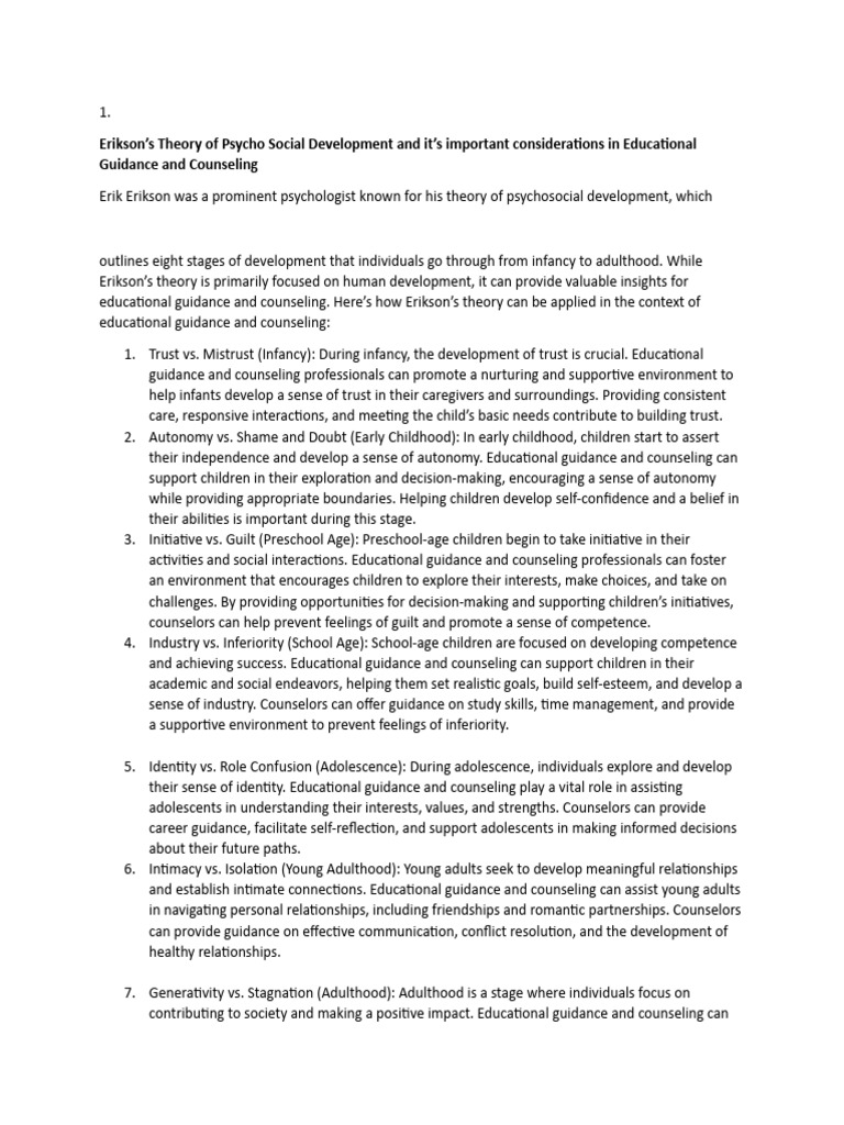 Educational Guidance and Counseling Theories 11 | PDF | Psychotherapy ...