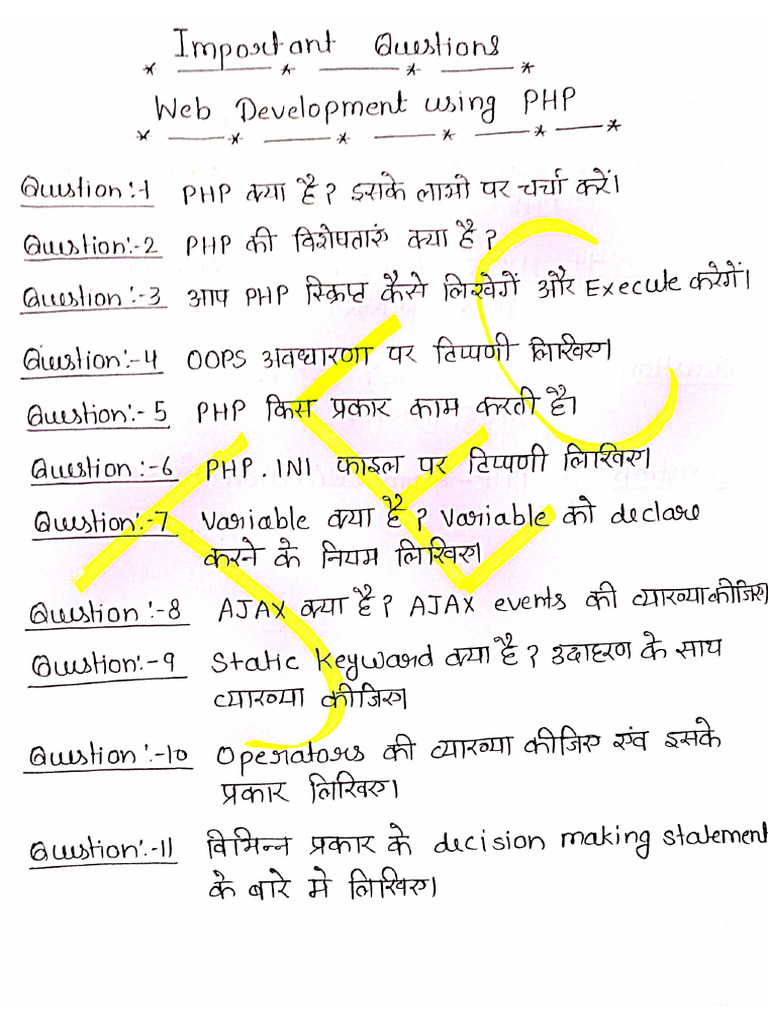 Web Development Using PHP Impq | PDF