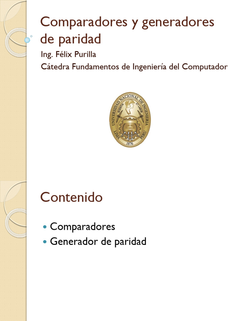 Comparadores y Detector de Paridad | PDF