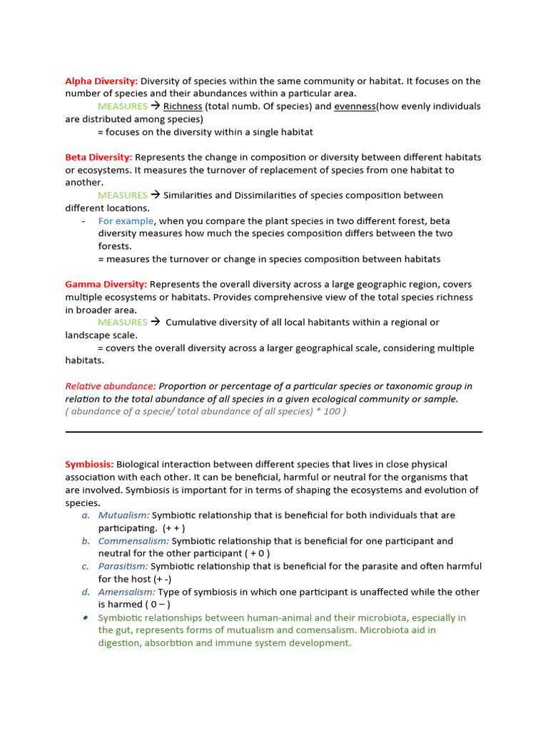 Martino Study Notes | PDF | Symbiosis | Bacteria