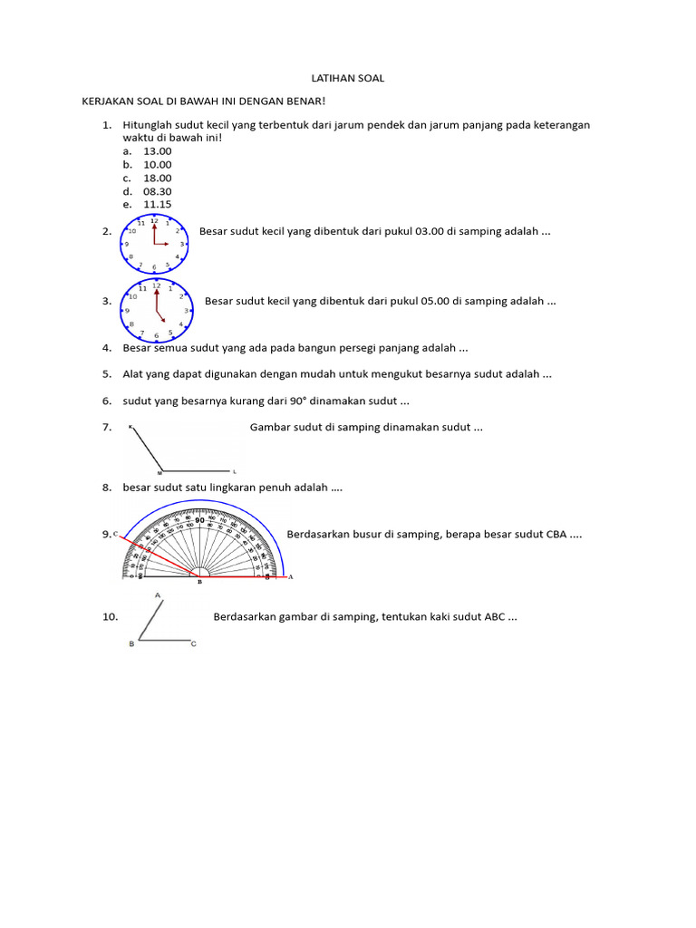 Latihan Soal MTK KLS 5 | PDF