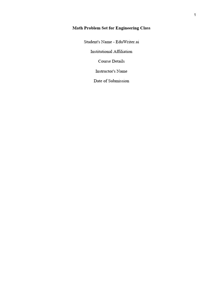 Math Problem Set | PDF | Mathematics | Numbers