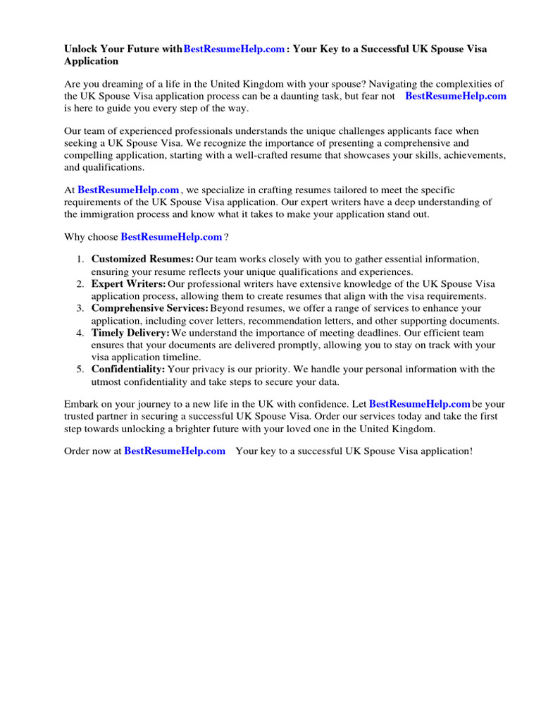 Uk Spouse Visa Cover Letter Sample | PDF | Travel Visa | Passport