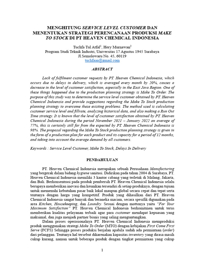 JURNAL | Download Free PDF | Business Process | Marketing