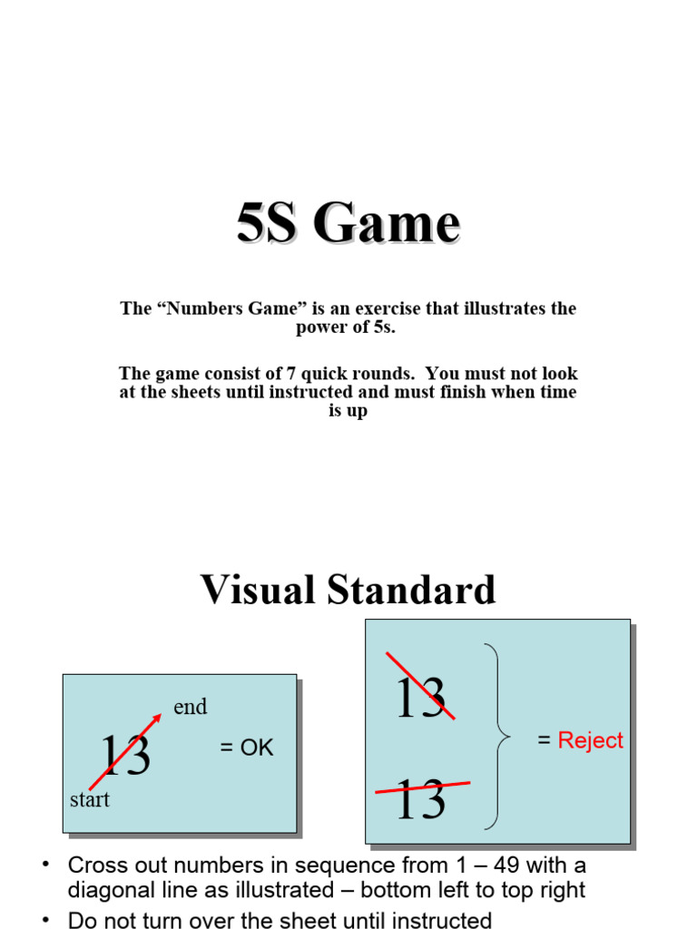5S Game | PDF