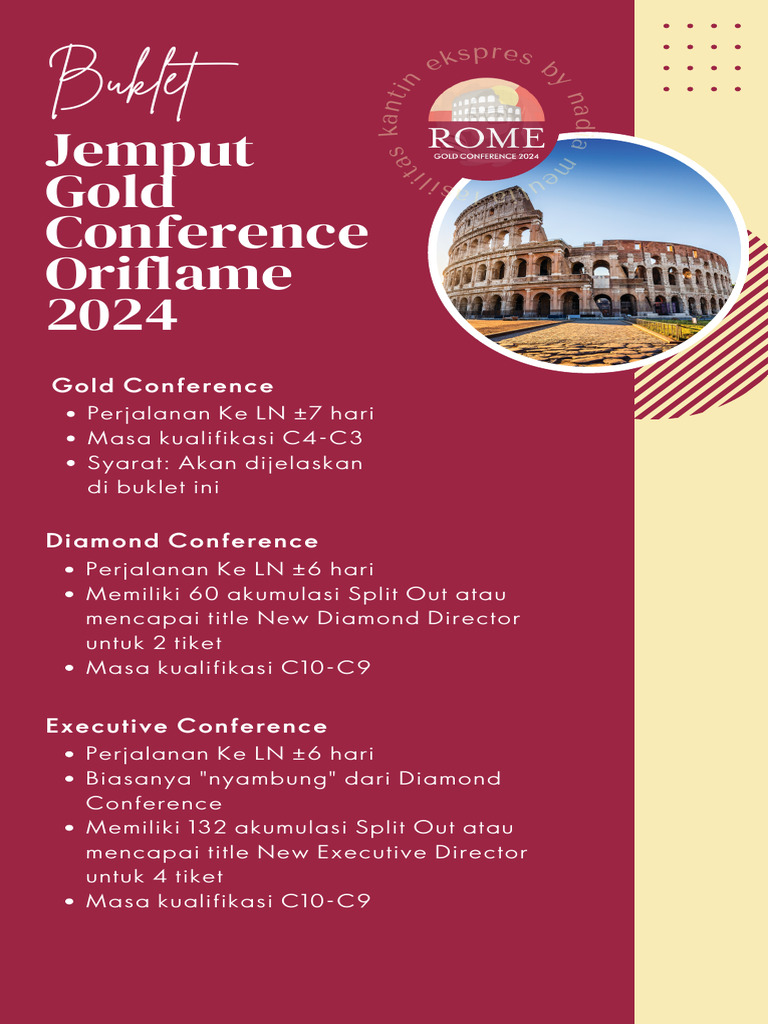 Buklet Gold Conference Rome 2024 | PDF