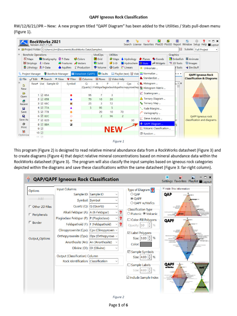 QAPF | PDF | Rocks | Volcanology