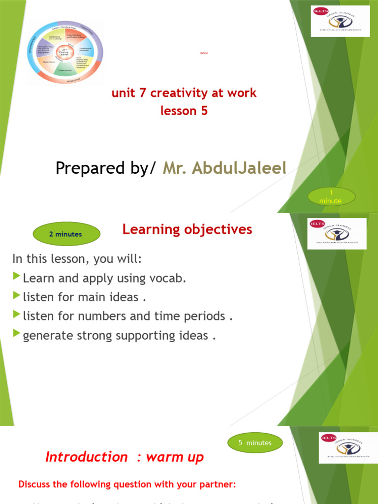 Unit 7 Lesson 5 Reflect | PDF | Communication | Human Communication