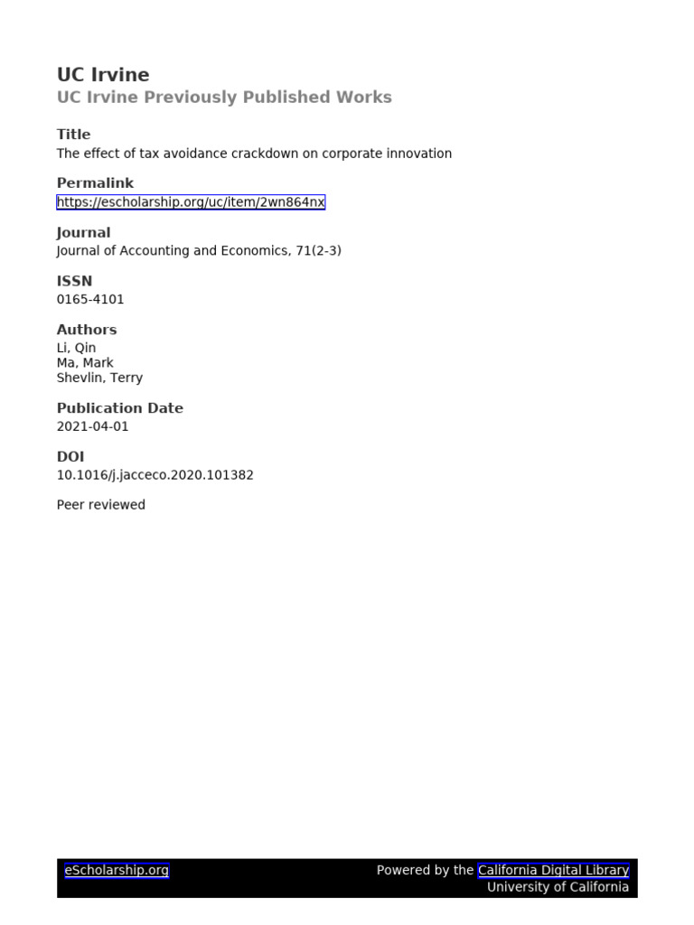 Tax Avoidance | PDF | Taxes | Patent