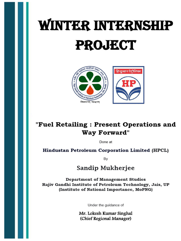 Retail Fueling Internship Report | PDF | Oil Refinery | Business
