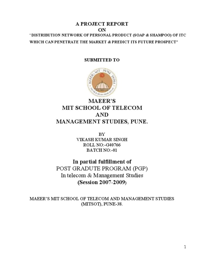 Itc Project | PDF | Marketing Research | Retail