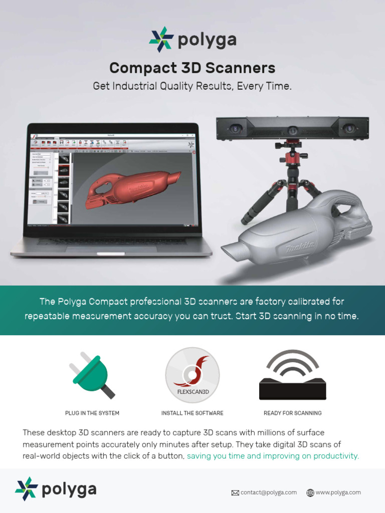 Polyga Compact Desktop 3d Scanner | PDF | Image Scanner | 3 D Computer ...