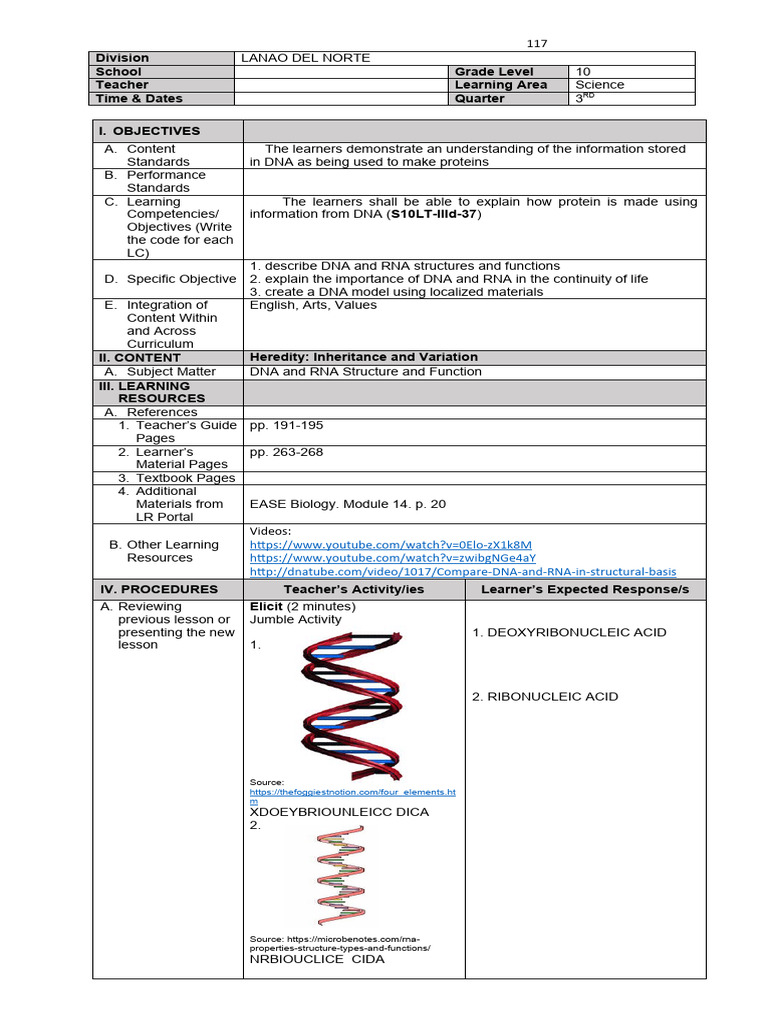 DNA vs. RNA: Structures and Functions | PDF