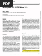 EPA Method 524.2 for Water Analysis | PDF | Gas Chromatography | Mass ...