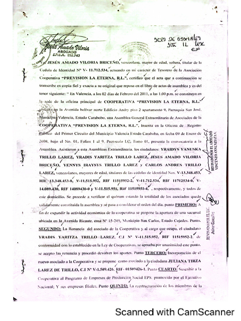 Acta Constitutiva para Funeraria | PDF