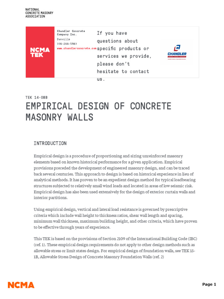 Tek 14-08B | PDF | Masonry | Wall