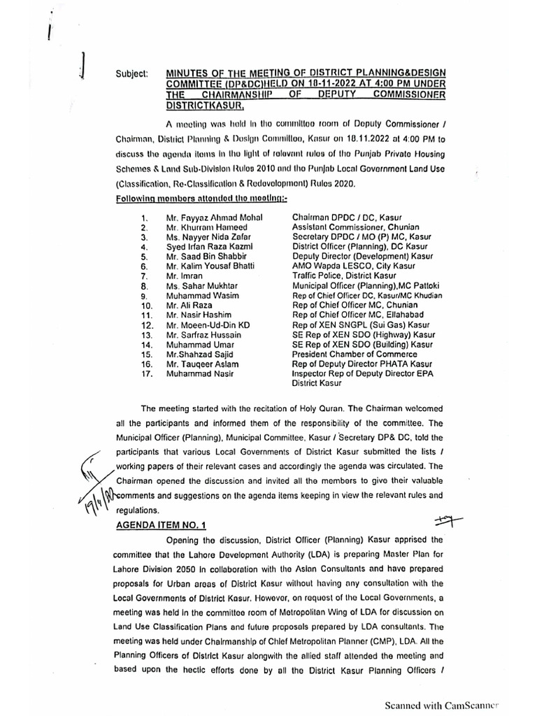 PLG Land Use (Classification, Re-Classification & Redevelopment) Rule 2020 | PDF