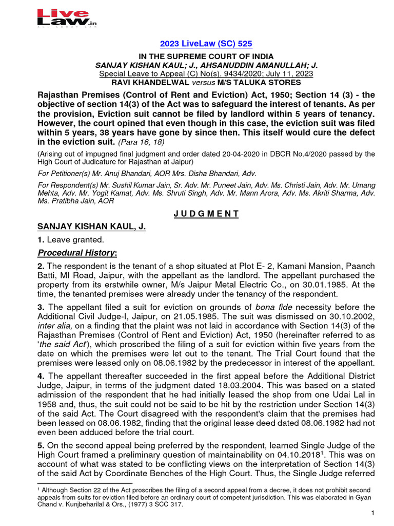 525 Ravi Khandelwal V Taluka Stores 11 Jul 2023 481516 | PDF ...