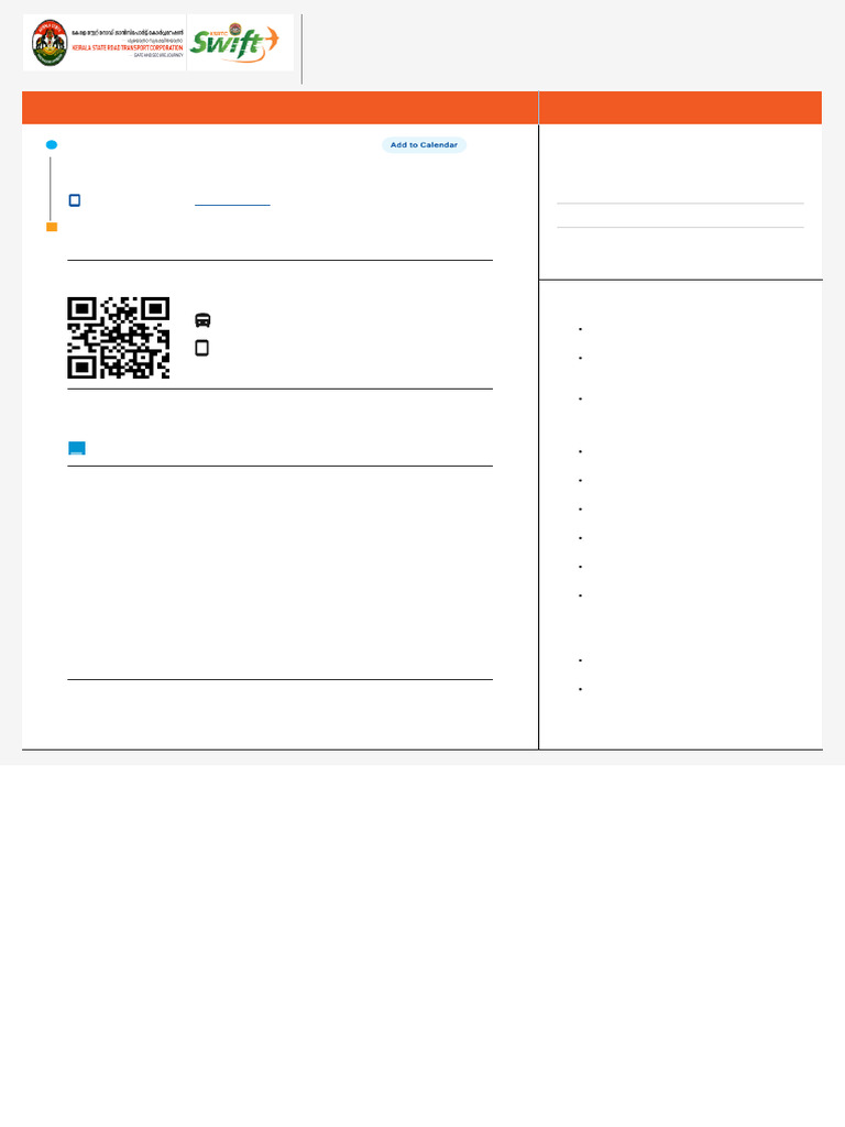 KSRTC Bus ticket | PDF