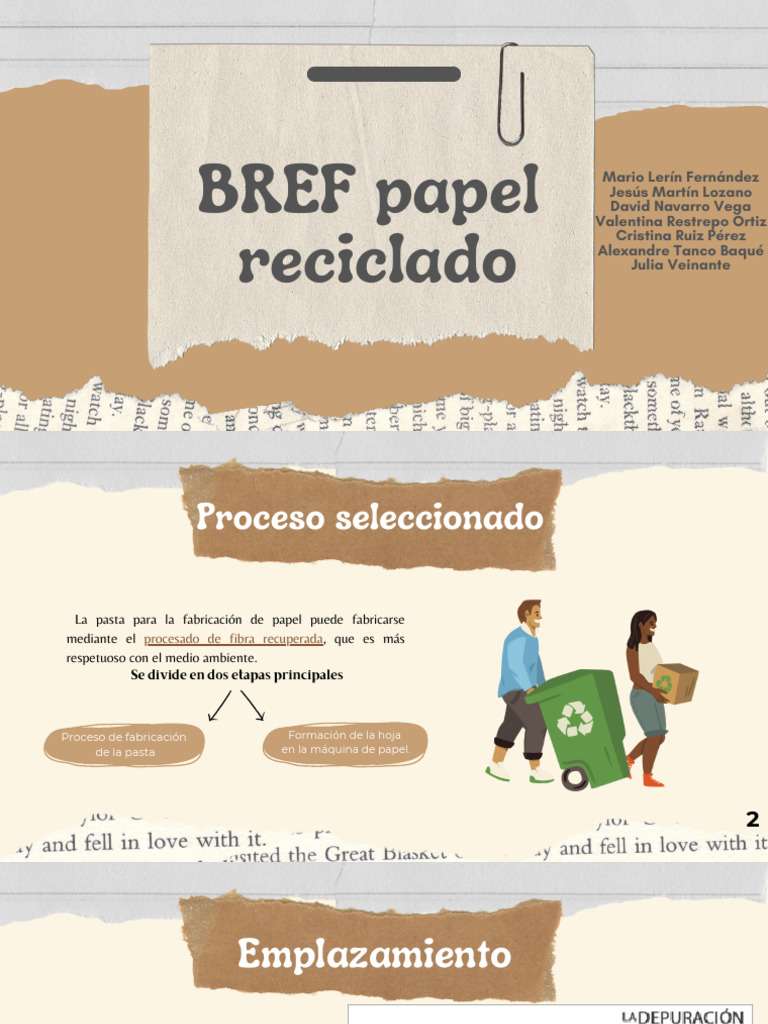 BREF Papel Reciclado | PDF | Papel | Reciclaje