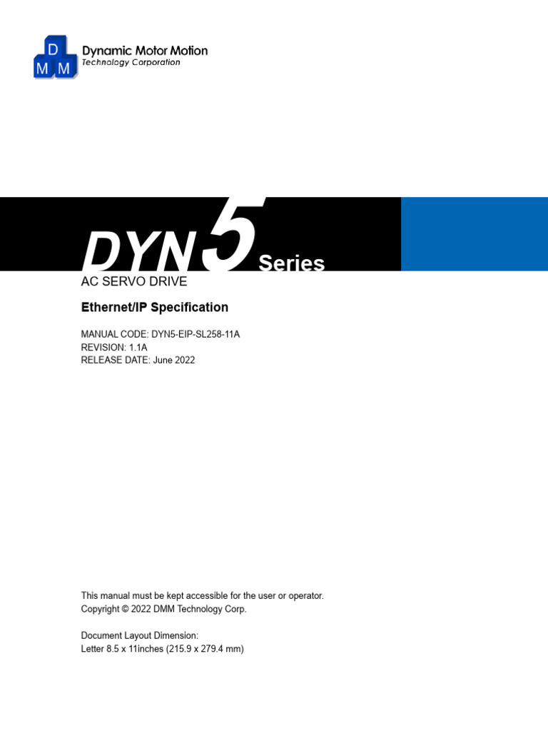 DYN5 EIP Specification R1.1A | PDF | Computer Network | Network Topology