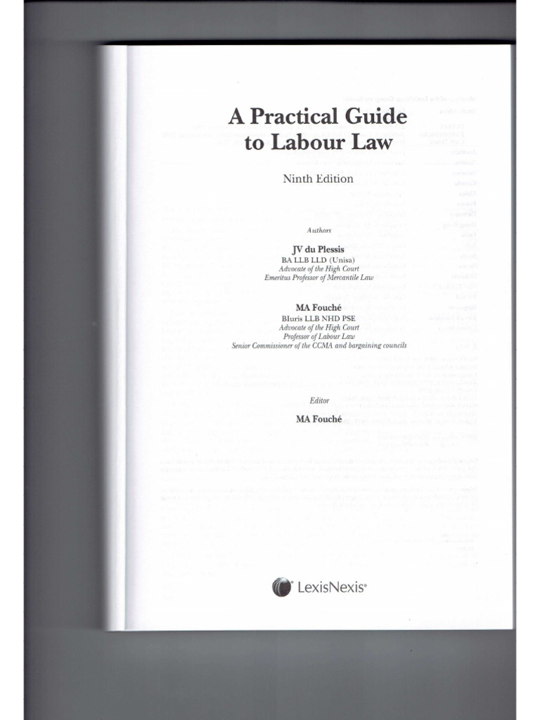 A Practical Guide To Labour Law | PDF