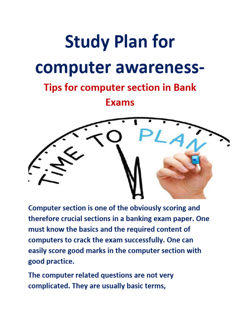 Computer Study Plans | PDF | Antivirus Software | Knowledge