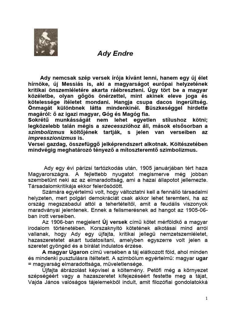 Ady Endre | PDF