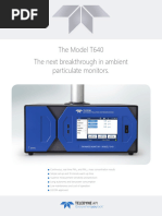 Teledyne T640 PM Monitor SOP Guide | PDF | Flow Measurement | Particulates
