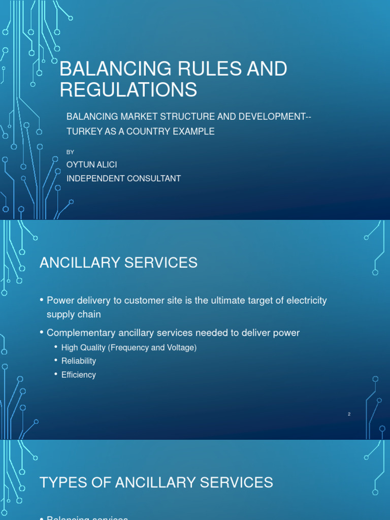 Balancing Market Rules and Regulations | PDF